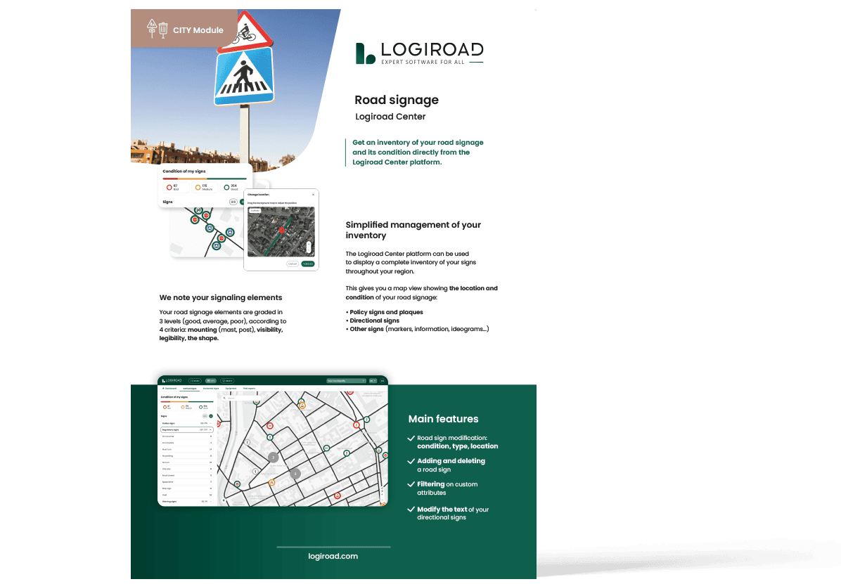 Road signage - Logiroad Center